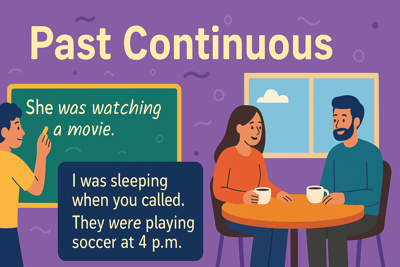 Past Continuous: Como Usar o Tempo Verbal com Exemplos